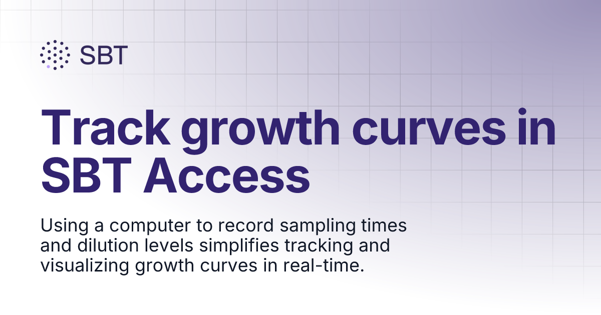 Track growth curves in SBT Access | SBT