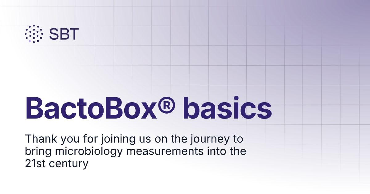 BactoBox® basics | SBT