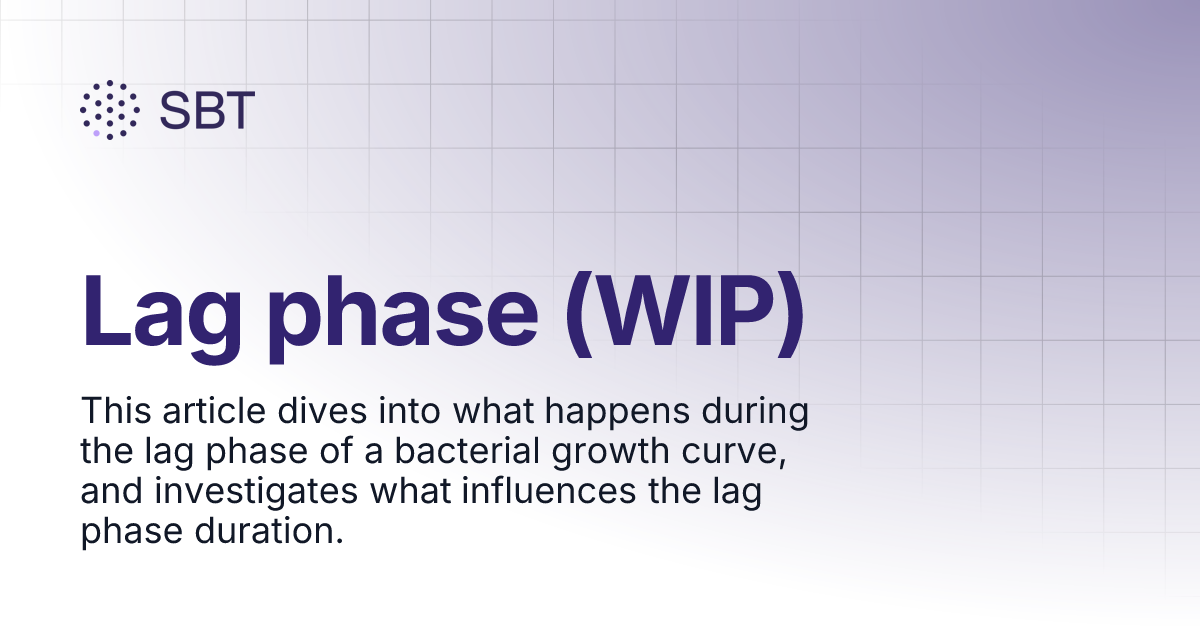 Lag phase (WIP) | SBT